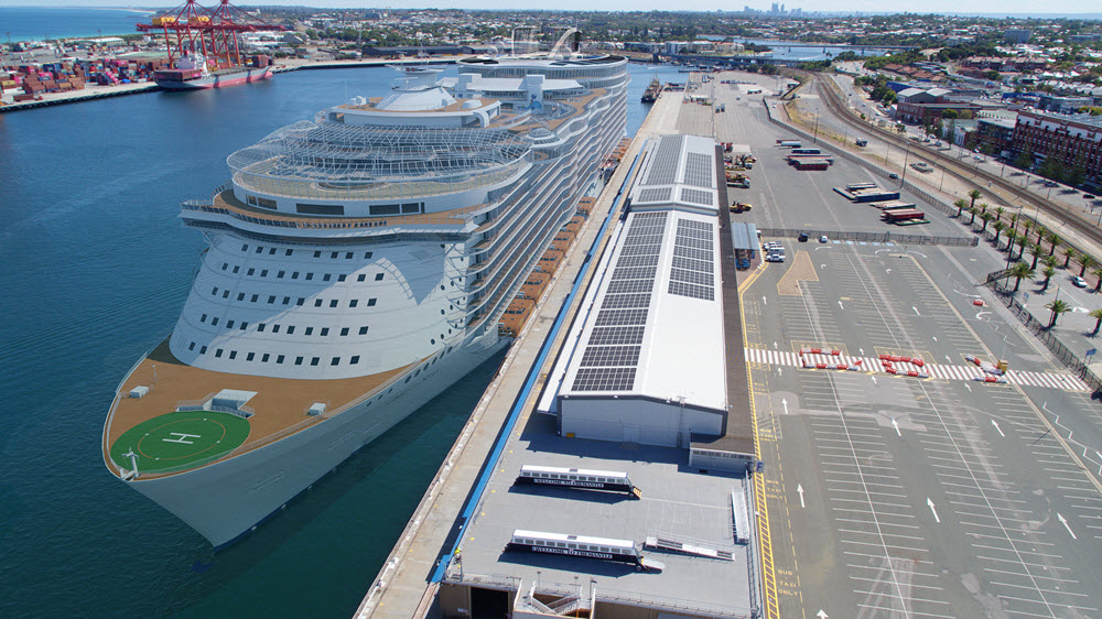 Solar panel system for Fremantle Passenger Terminal